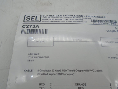 Schweitzer Engineering Laboratories C273A-002 Cable