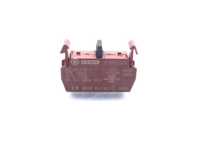 General Electric P9B10VN Contact Block