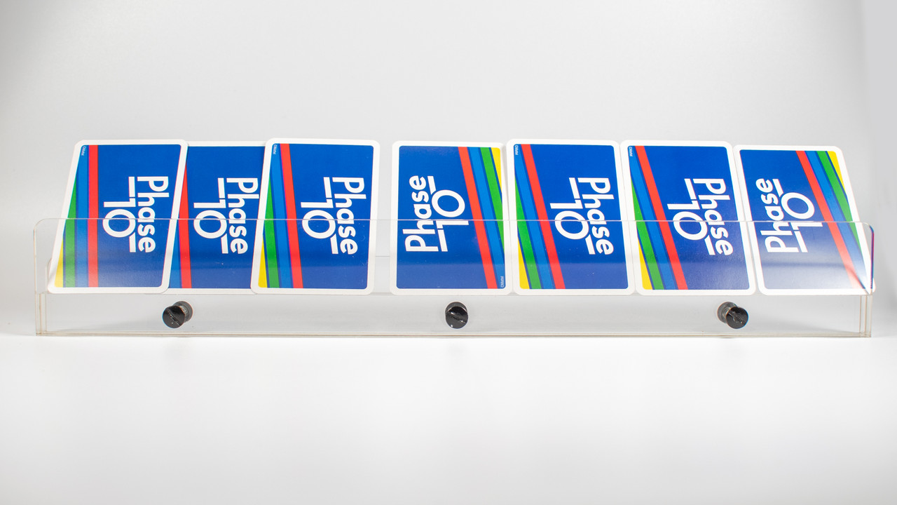 15" Acrylic Modular Game Card Holder - Laser-Cut Upright Playing Card ...