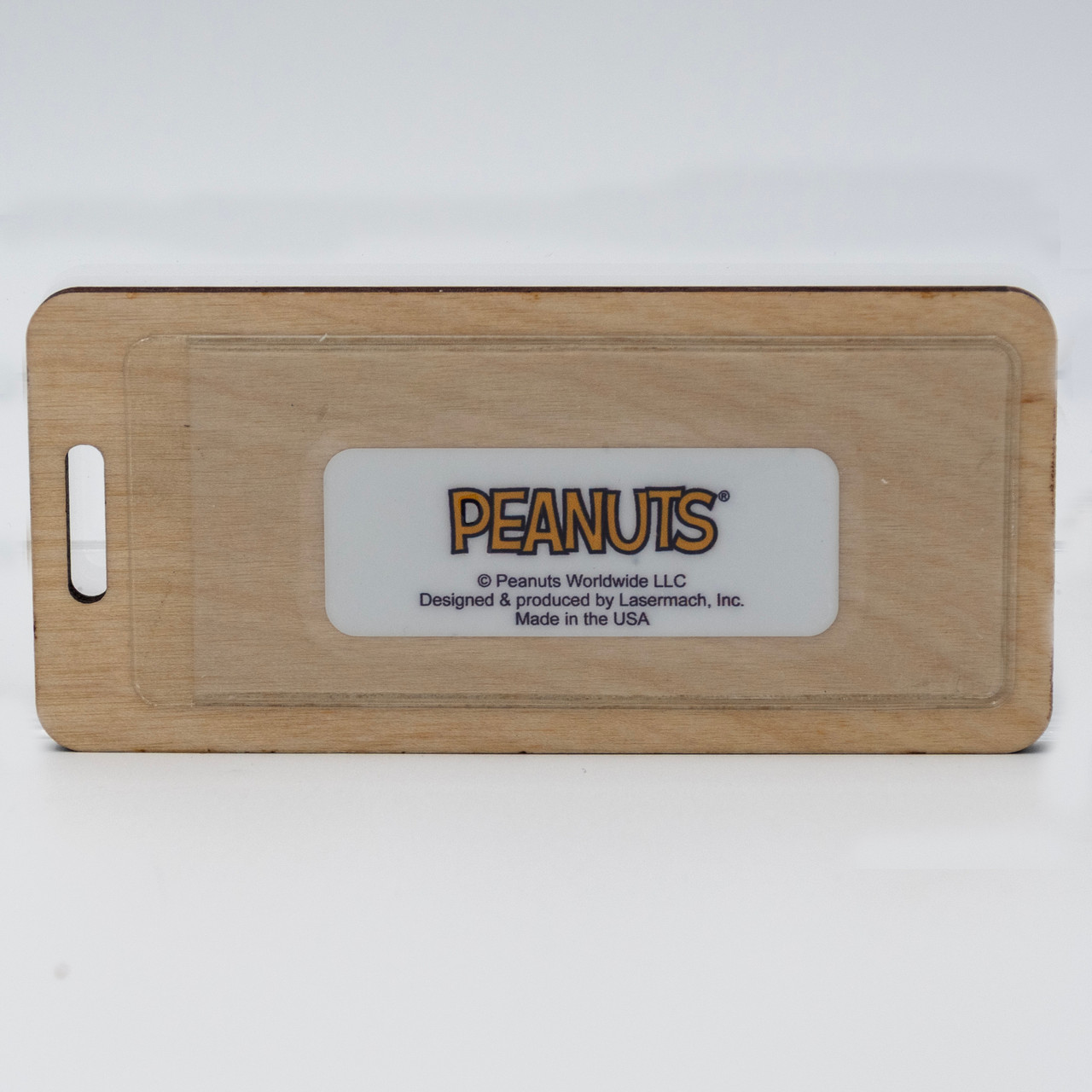 Peanuts “All Vibes Welcome” Wooden Bag Tag