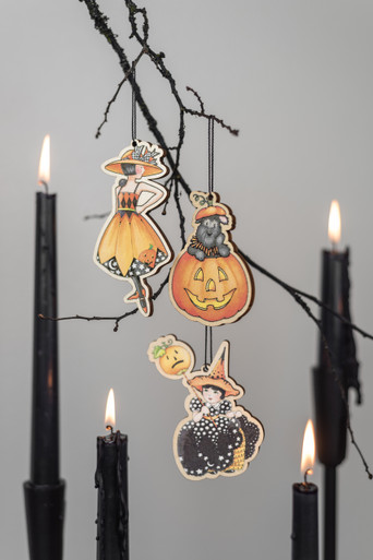 mary engelbreit halloween ornament set