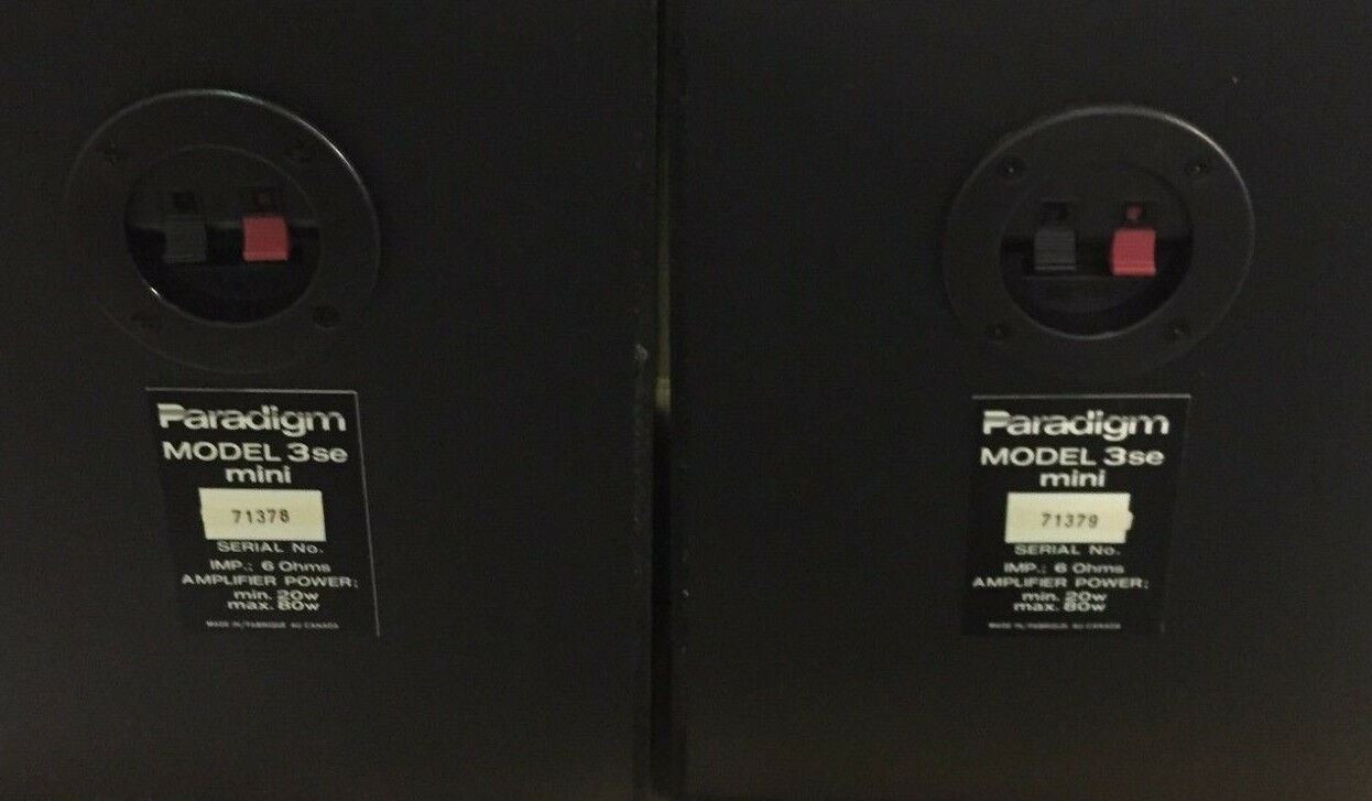 Paradigm 3SE-Mini High Definition Loud Speaker Sytem (BRAND NEW ...