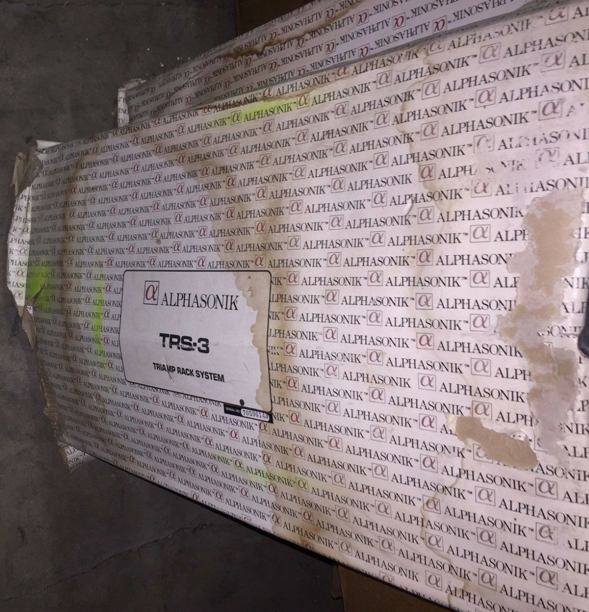 Alphasonik TRS-3 old school amp rack very RARE TRI-AMP SYSTEM RACK ...