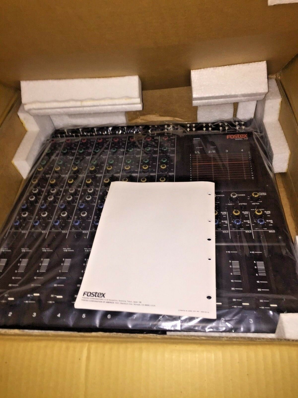 BRAND NEW Fostex Model 450 Multi-Channel Recording Mixer Mixing Board ...