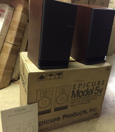 Pair of Vintage Epicure Model 5v 5 Book Shelf Speakers Rare Sealed in ...