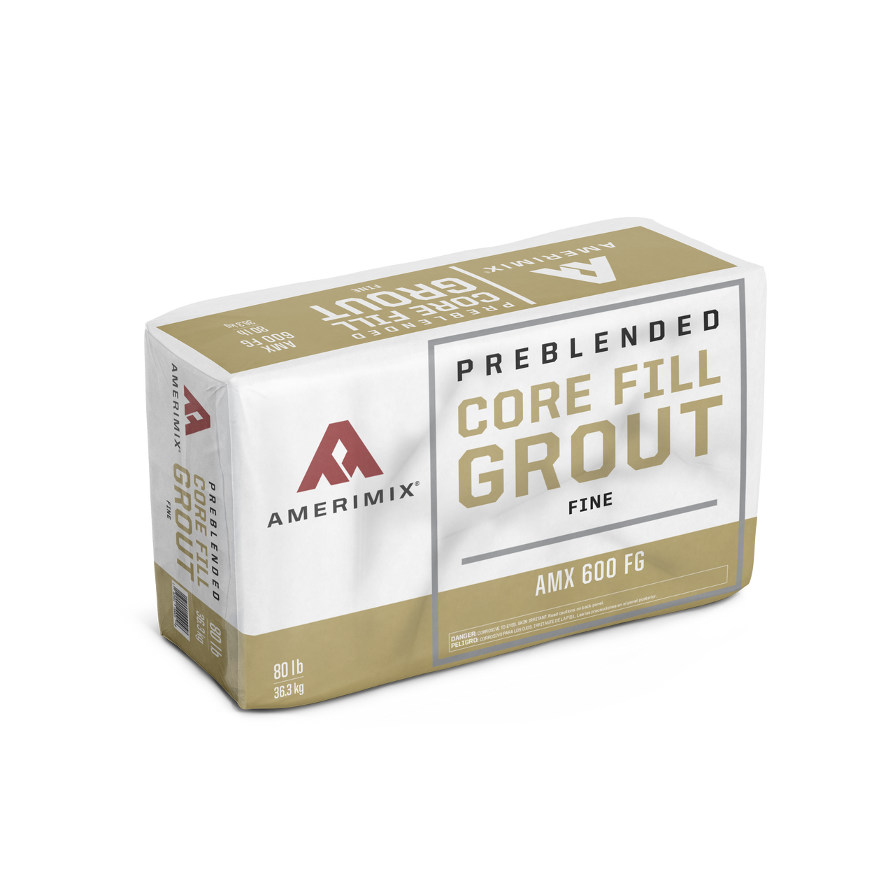 Amerimix - AMX 600 FG Series - Core Fill Grout - Fine - 3000psi 80lb Gray