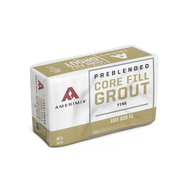 Amerimix - AMX 600 FG Series - Core Fill Grout - Fine - 3000psi 80lb Gray