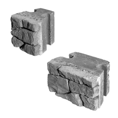 Belgard - Cast Stone Wall Ledgestone 6" & 10" 2pc Durafusion FSW