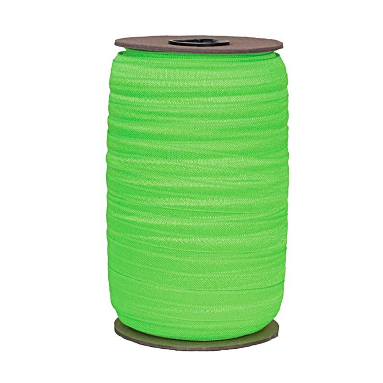 Neon Green 1 25mm Fold Over Elastic