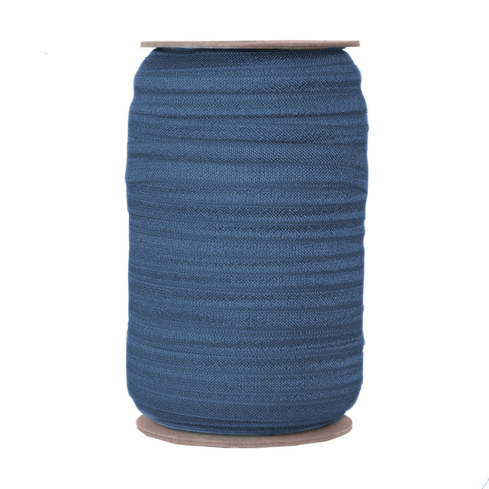5/8 Inch Wide (15mm) - Solid Color - Blues - Elastic by the Yard