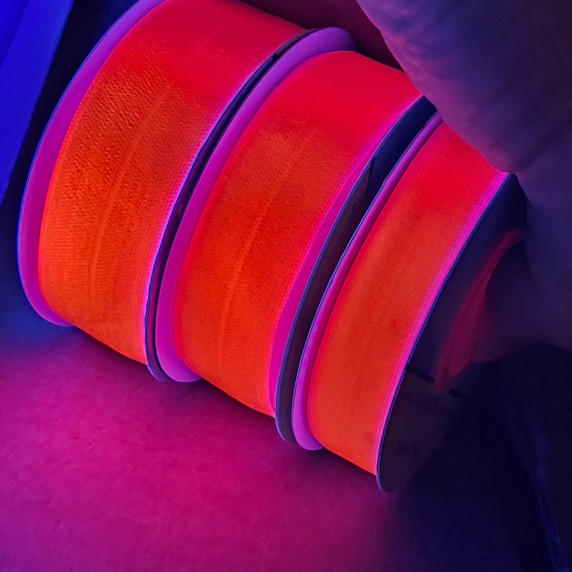 Neon Pink | 15mm Wide Fold Over Elastic | Elastic By The Yard