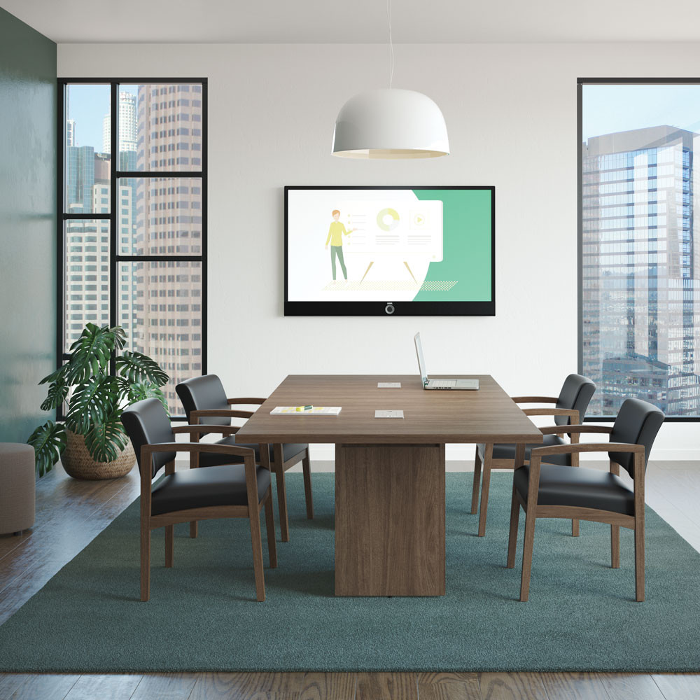 OfficeSource | OS Conference Tables | 60"W - 1/2 Rectangular Top ...