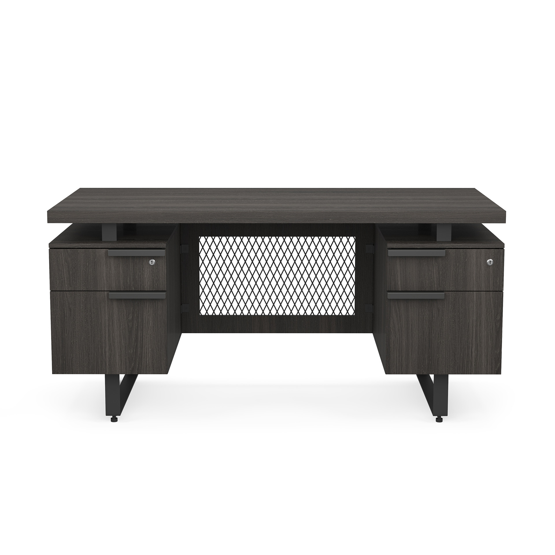 OfficeSource | Palisades | Double Pedestal Desk - 60" x 30" - COE ...