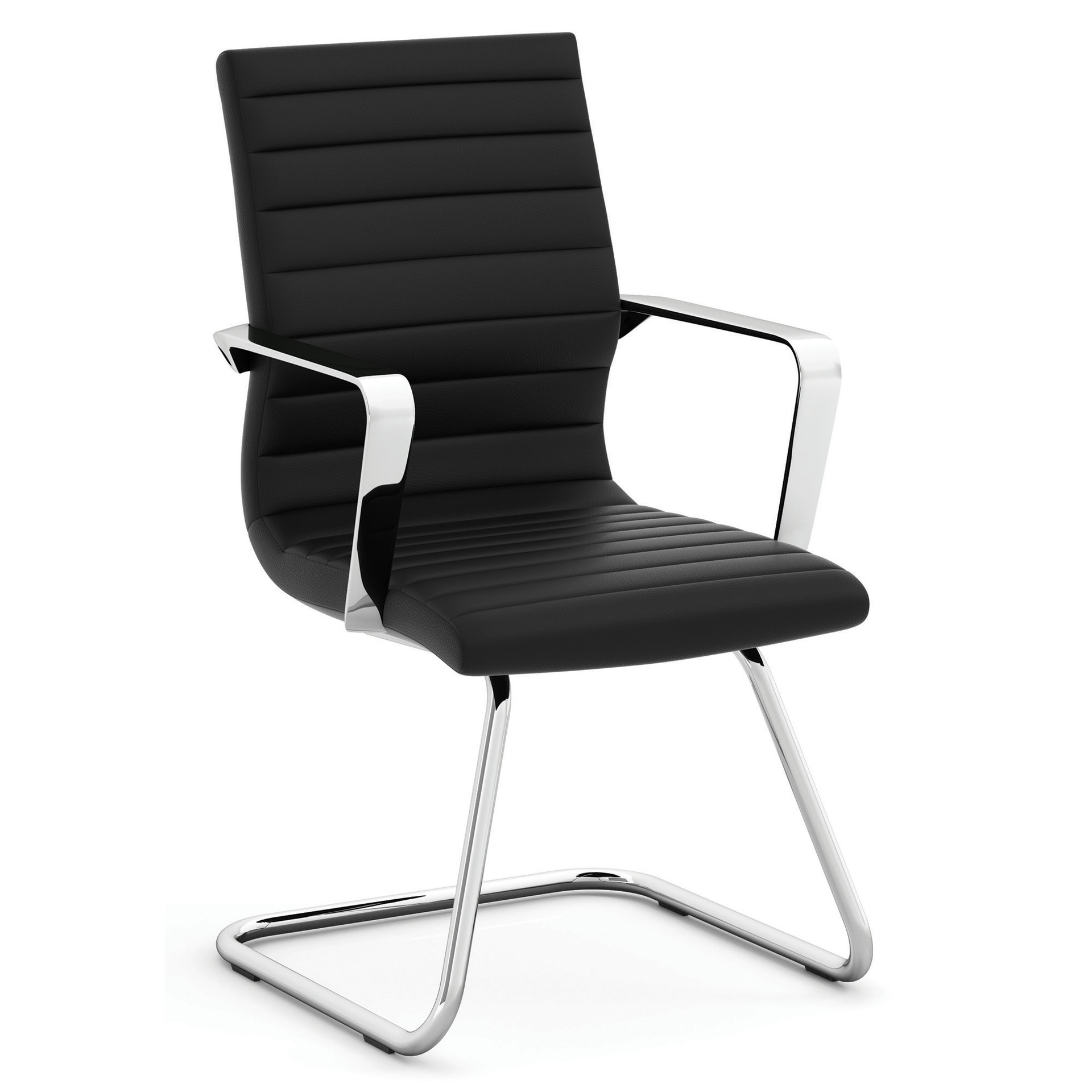 OfficeSource | Ridge | Sled Based Guest Chair with Chrome Frame - COE ...