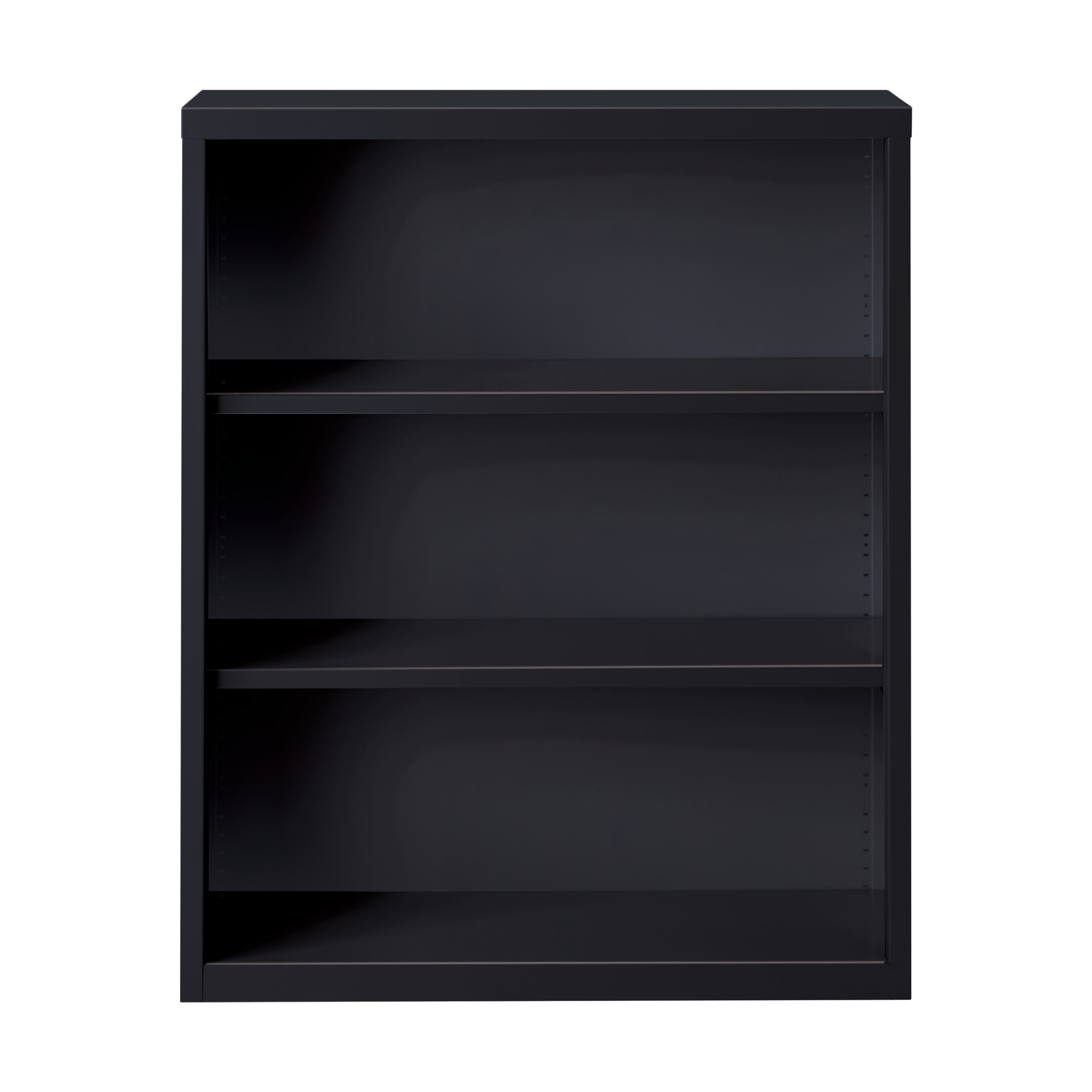 OfficeSource Steel Bookcase Collection 3 Shelf Metal Bookcase, 42" High ...