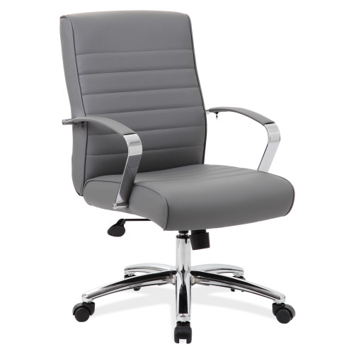OfficeSource | Studio | Mid Back Chair with Chrome Frame - COE Distributing
