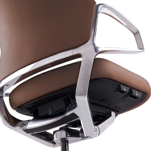OfficeSource | Veneto | Executive High Back Chair with Polished ...