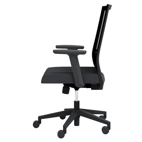 OfficeSource | Oslo | Mid Back Mesh Task Chair with Adjustable Arms ...