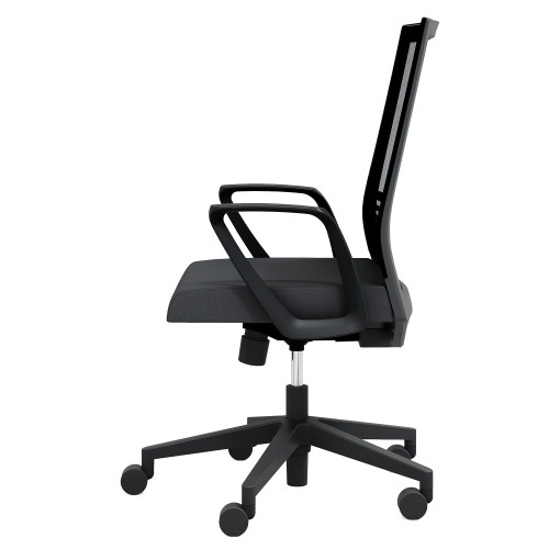 OfficeSource | Oslo | Mid-Back Mesh Conference Chair with Fixed Arms ...