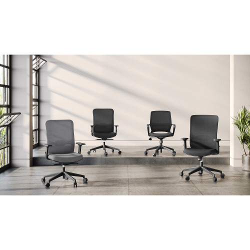 OfficeSource | Orion | Mesh Back Task Chair with Black Frame - COE ...