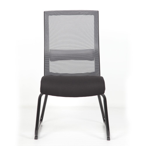 OfficeSource Interchangeable Gray Mesh Back Armless Guest Chair with ...