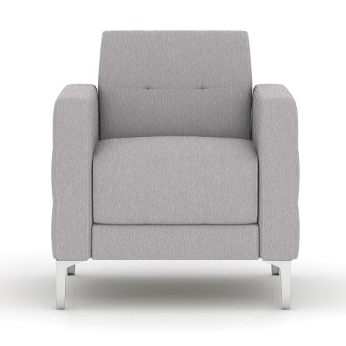 OfficeSource | Draper | Club Chair with Silver Metal Legs - COE ...