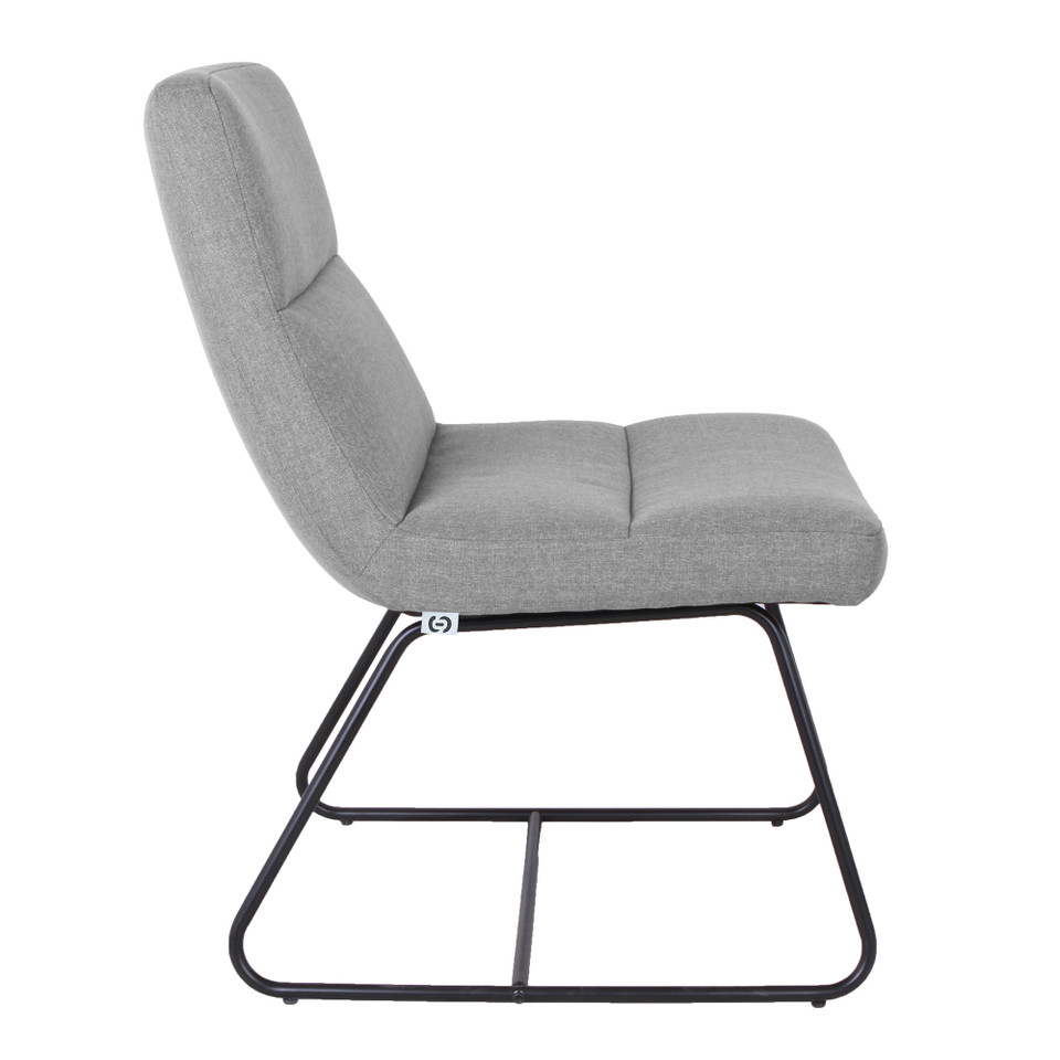OfficeSource | Sutton | Upholstered Lounge Chair with Sled Base - COE ...