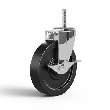 OfficeSource 4" PU Casters for Wire Racks - Set of 4 - COE Distributing