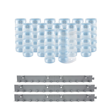 Aleco Scratch Guard Strip Door Kit w/ MaxBullet Polymer Hardware - 6'x7 ...