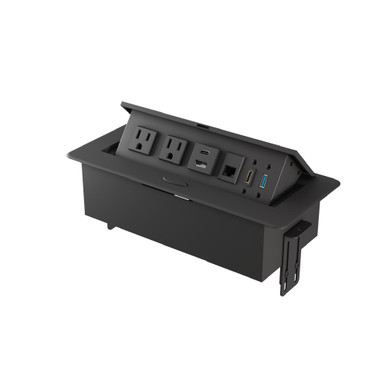 OfficeSource Pop-up Power Insert with 8' Power Cord - COE Distributing