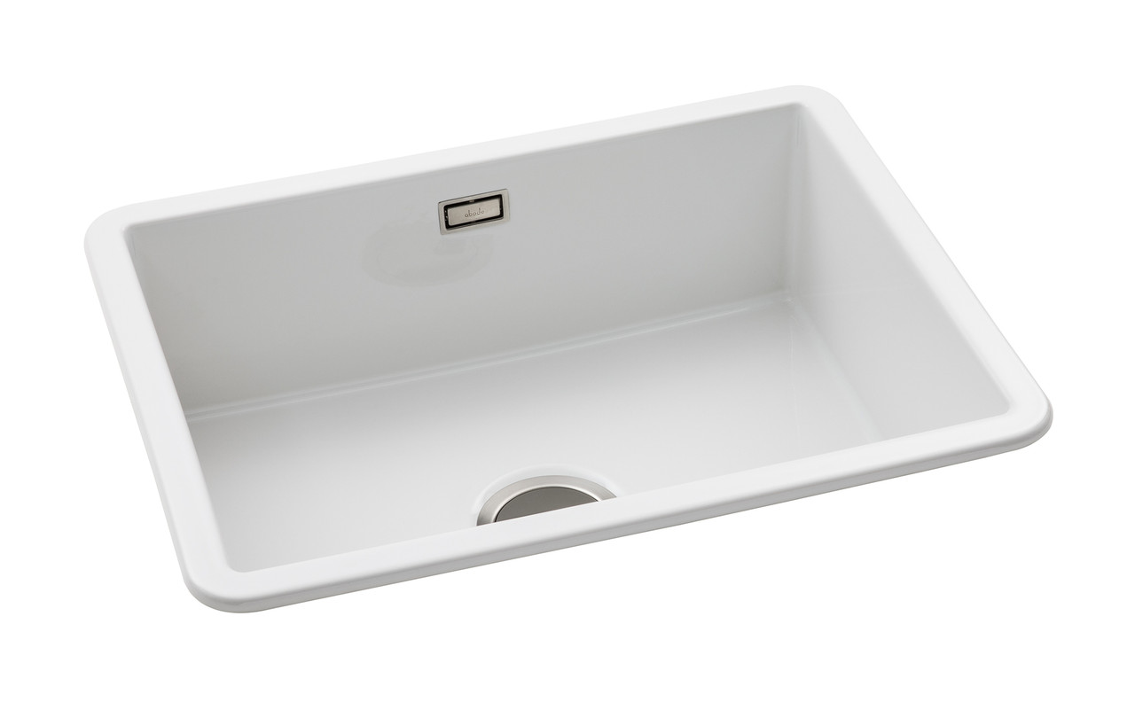 Sandon Large Single Bowl in White Ceramic - Taps.co.uk