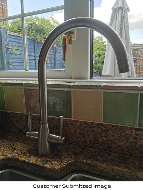 Austen & Co. Bilbao Brushed Chrome Kitchen Mixer Tap - Taps.co.uk