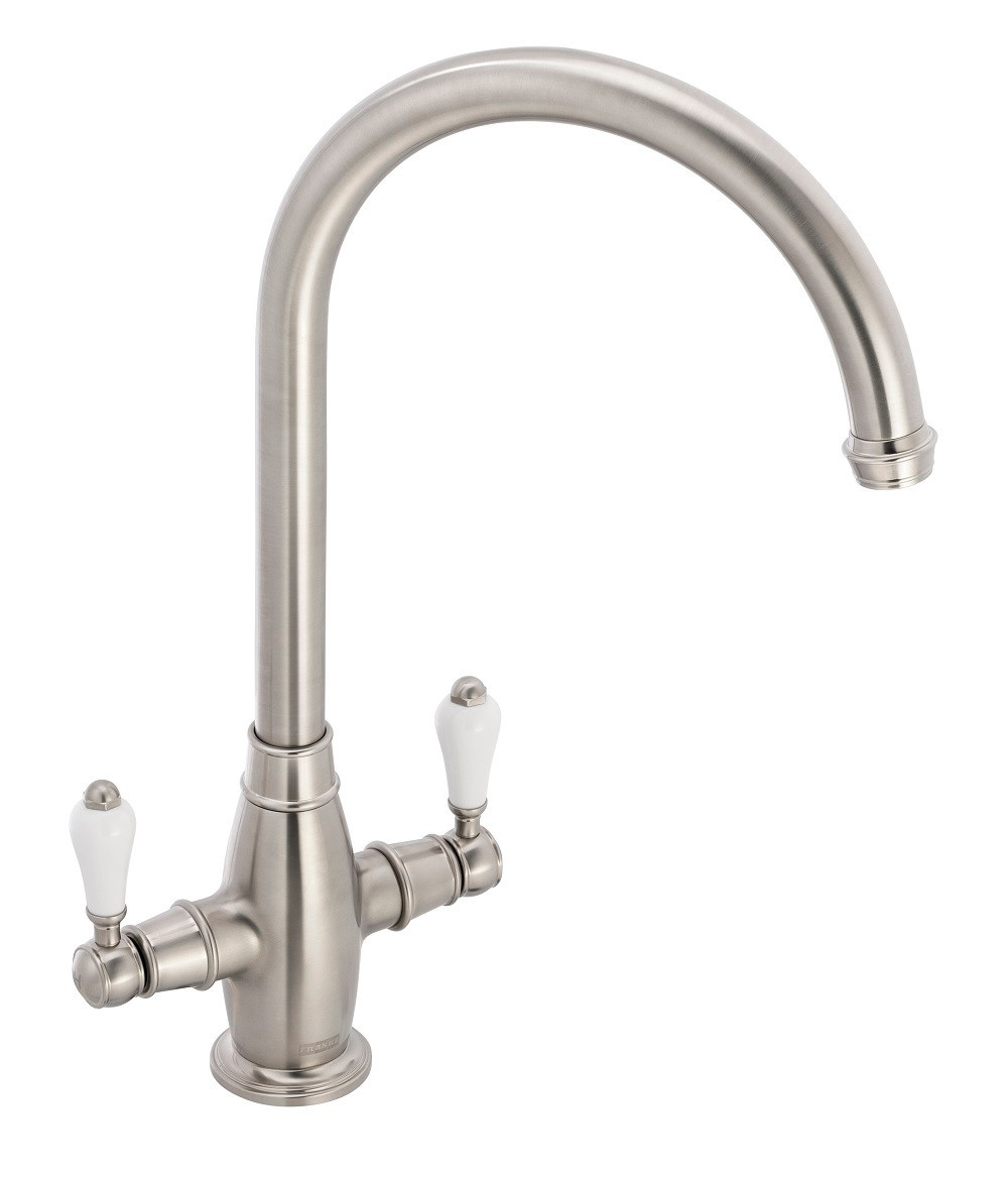 Franke Gloriana Classic Twin Lever Kitchen Tap | Taps.co.uk