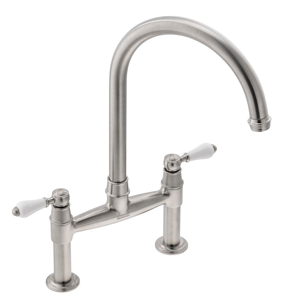 Franke Gloriana Classic Bridge Lever Kitchen Tap | Taps.co.uk