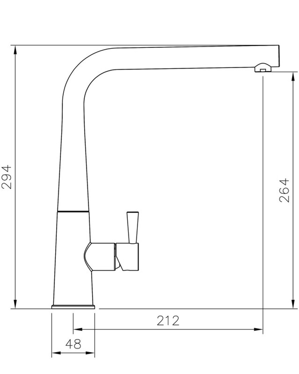 Rangemaster Conical Single Lever Mixer Tap Brushed Brass | Taps