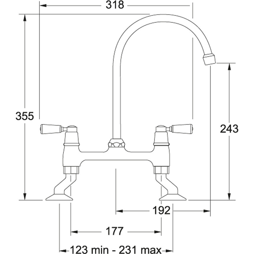 Franke Bridge Lever Kitchen Tap Chrome - Taps.co.uk
