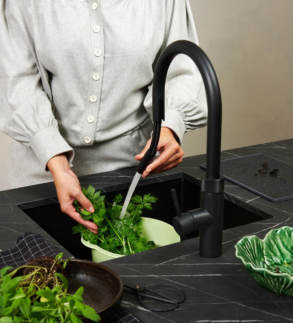 Quooker Tap Flex Black | Instant Boiling Water Tap | Boiling Tap