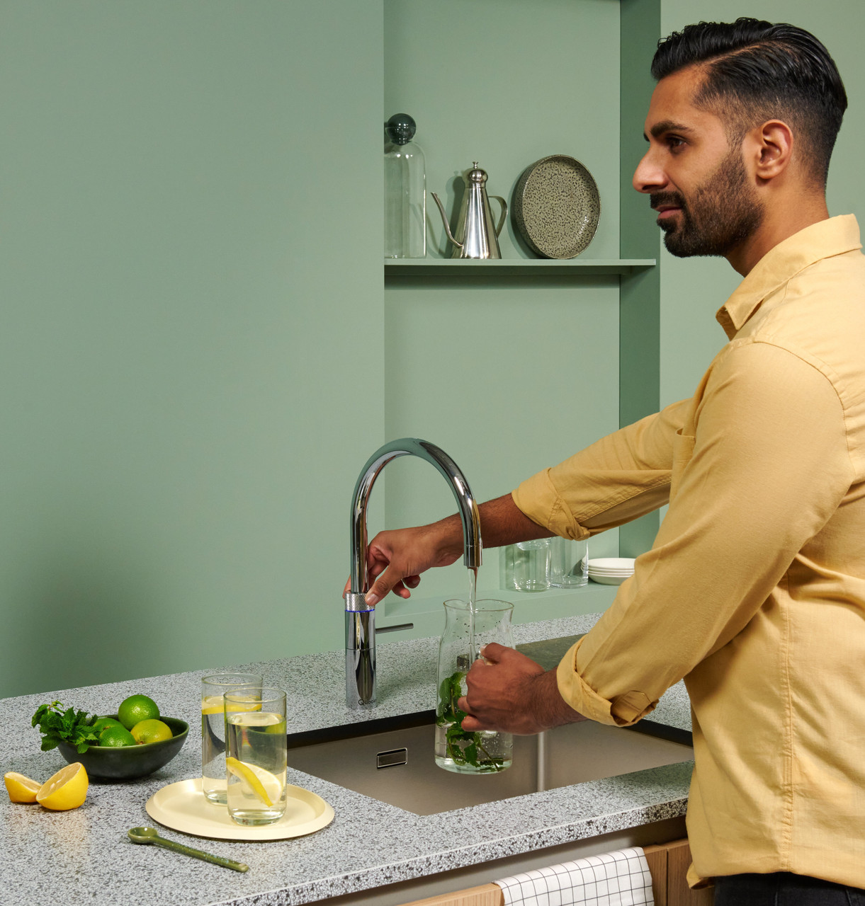 Quooker Tap Fusion Round Chrome | Instant Boiling Water Tap
