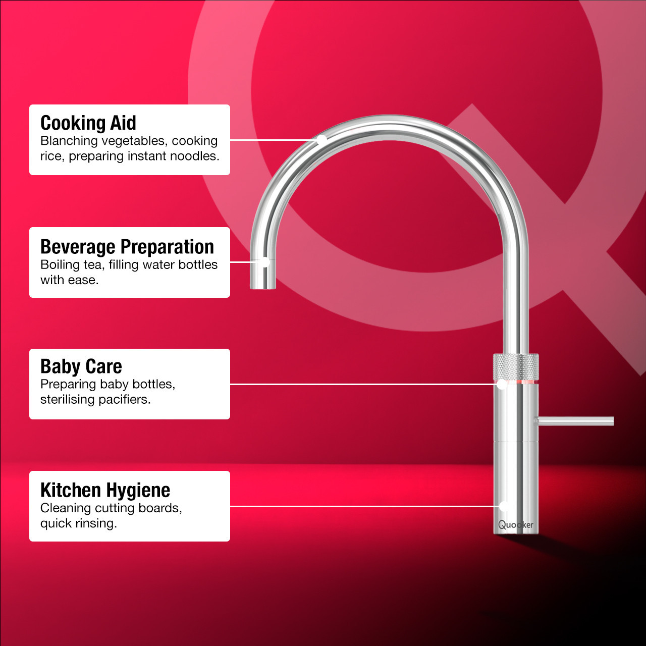 Quooker Tap Classic Fusion Round Chrome | Instant Boiling Tap