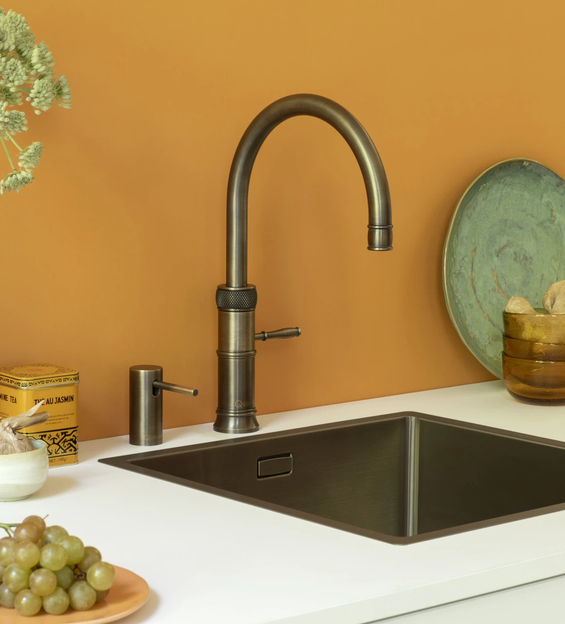 Quooker Tap Classic Fusion Round Patinated Brass | Boiling Tap