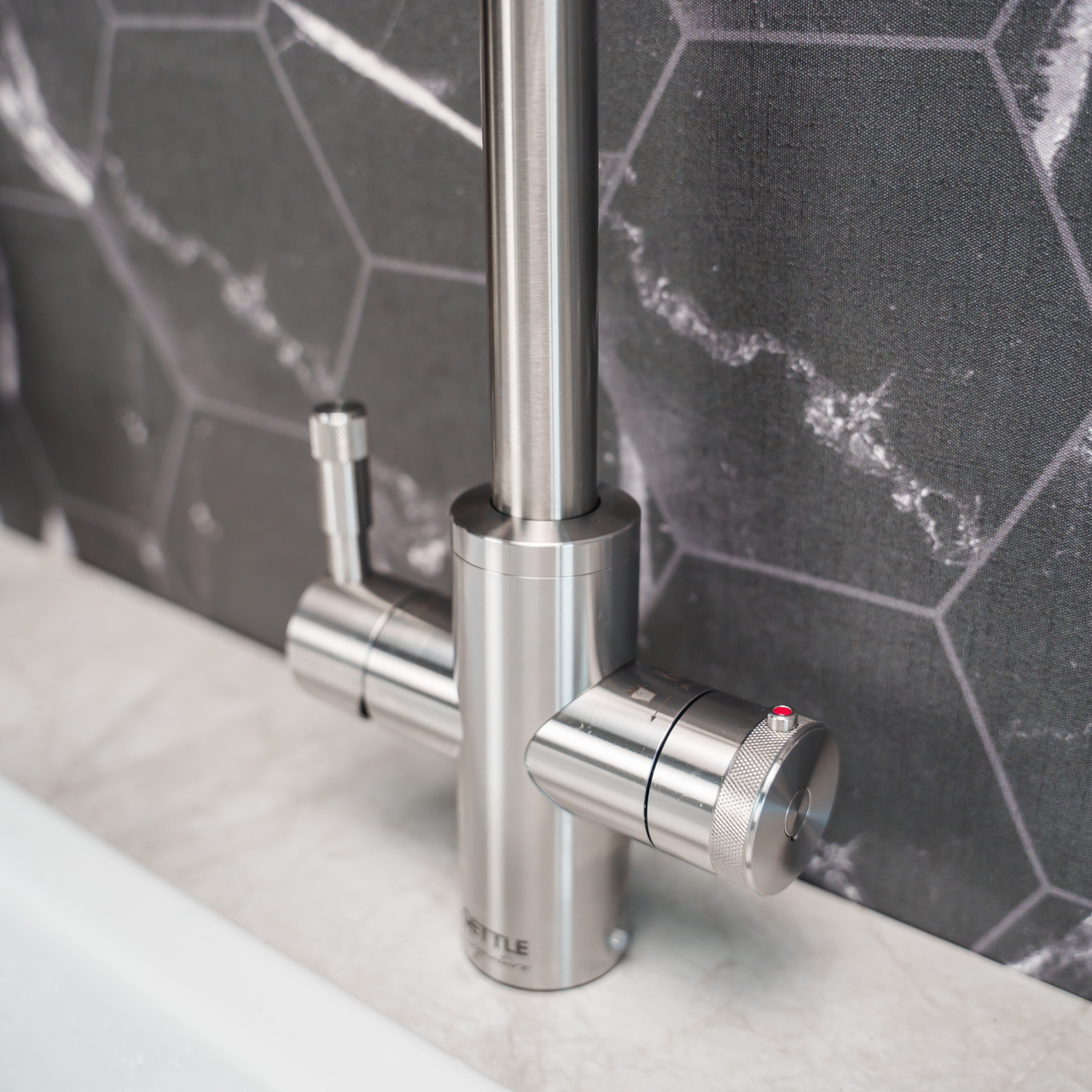 4-in-1 Stainless Steel Square Boiling Water Tap for Kitchen