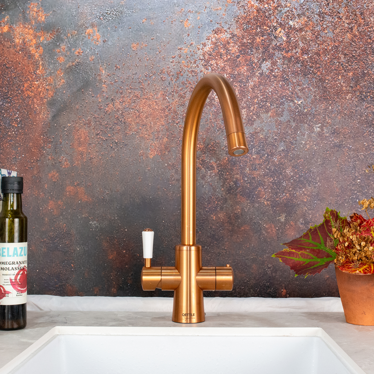 Copper 4-in-1 Boiling Water Tap with 7L Tank