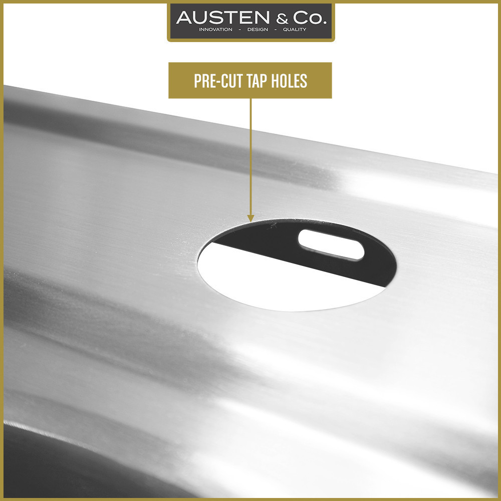 Austen & Co. Napoli with Riobel Trattoria Square Spout Kitchen Tap and ...