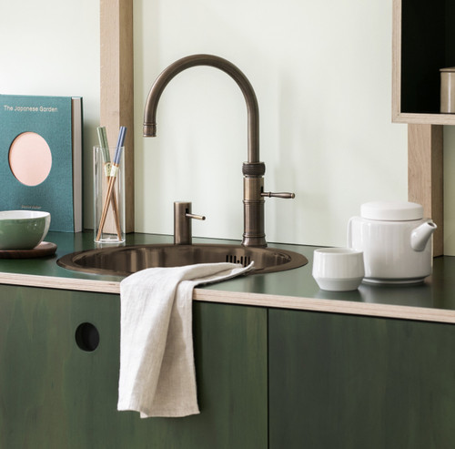Quooker Tap Classic Fusion Round Patinated Brass | Boiling Tap