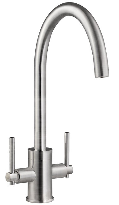 Austen & Co. Ronda Brushed Chrome Kitchen Mixer Tap - Taps.co.uk