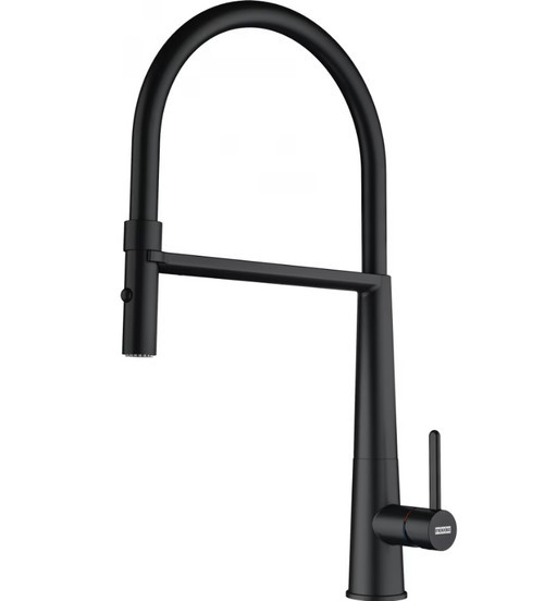 Franke Icon Semi-Pro Black Pullout Kitchen Mixer Tap | Taps.co.uk