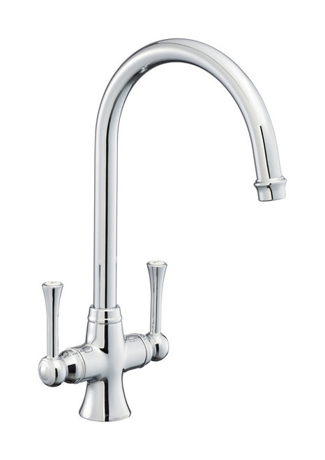 Rangemaster Estuary Dual Lever Tap Chrome Finish | taps.co.uk