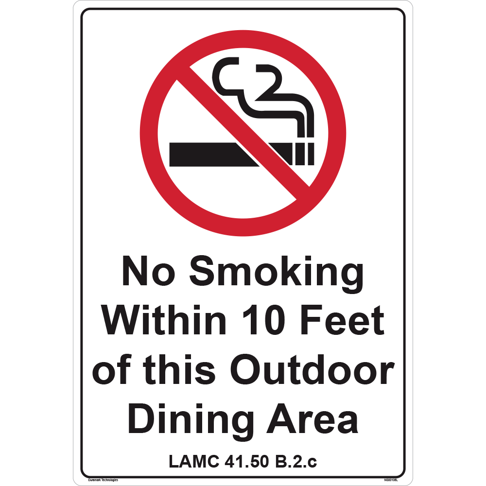 No Smoking [with Symbol] Label