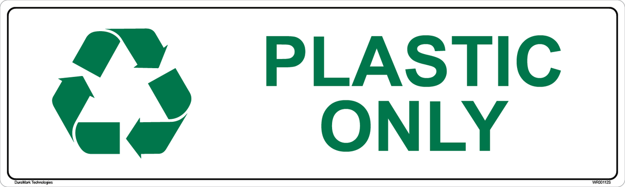 Bottles and Cans Only (With Recycling Symbol) Label