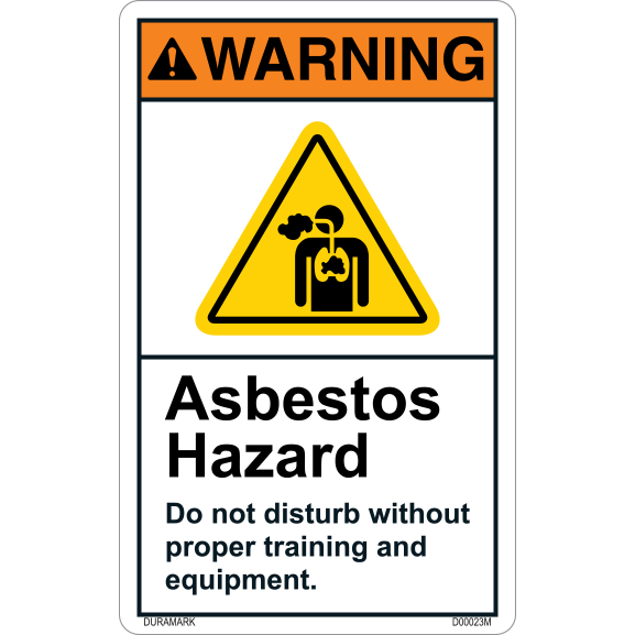 Asbestos Labels | Caution Warning Danger Labels | DuraMark